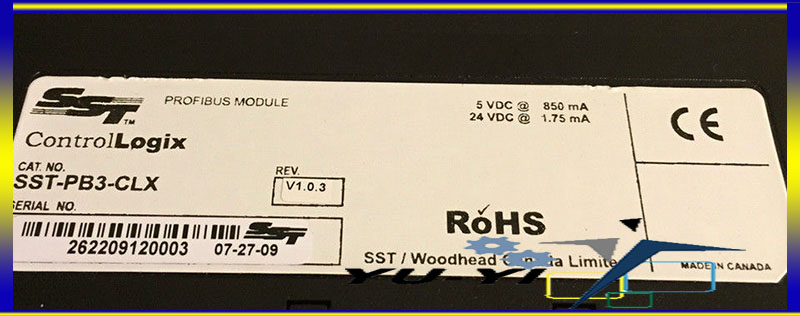 Woodhead SST SST-PFB-CLX PROFIBUS DP Remote IO Scanner Module Allen ...