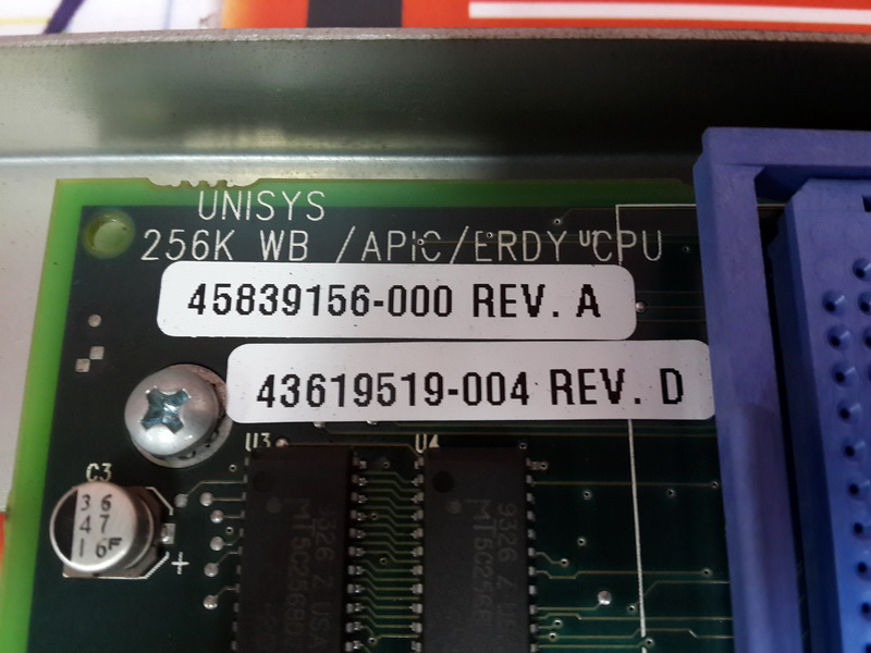 UNISYS 256K WB/APIC/ERDY CPU - 裕益科技自動化設備可程式編碼器PLC分散式控制系統DCS