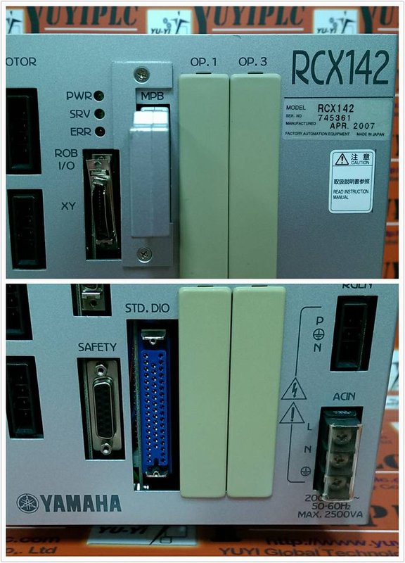 YAMAHA RCX142 ROBOT CONTROLLER 200-230V 50-60Hz MAX - PLC DCS SERVO ...