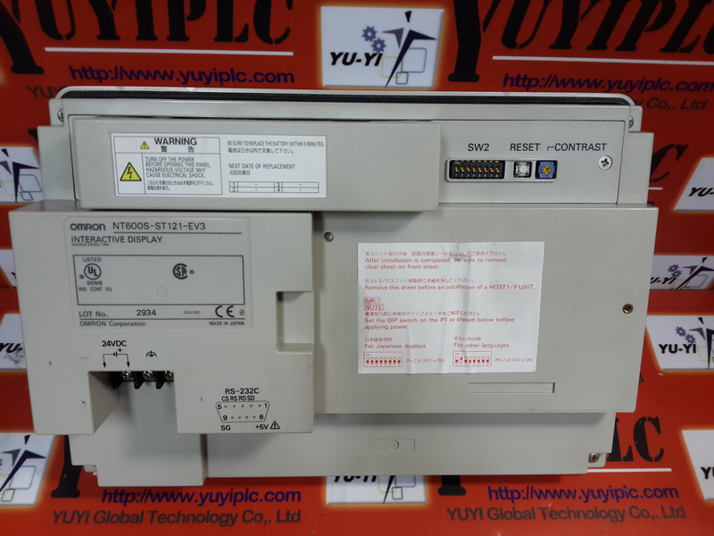 OMRON INTERACTIVE DISPLAY NT600S-ST121-EV3 - 裕益科技自動化設備可程式編碼器PLC分散式控制系統DCS