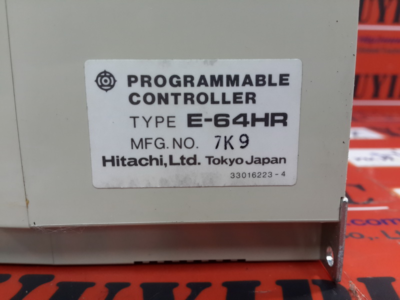 HITACHI E-64HR HIZAC PROGRAMMBLE CONTROLLER - PLC DCS SERVO Control ...