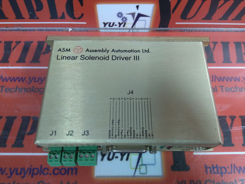 ASM LINEAR SOLENOID DRIVER 3 02-16386-03 REV B - PLC DCS SERVO Control ...