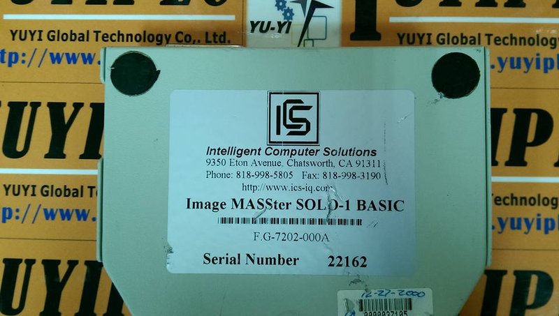 ICS IMAGE MASSTER HARD DRIVE DUPLICATOR SOLO-1 - 裕益科技自動化設備可程式編碼器PLC分散式 ...