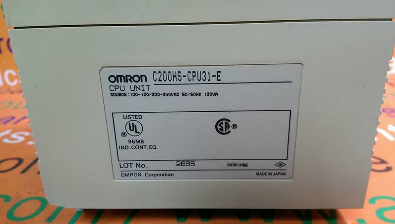 OMRON CPU UNIT MODULE C200HS-CPU31-E - 裕益科技自動化設備可程式編碼器PLC分散式控制系統DCS
