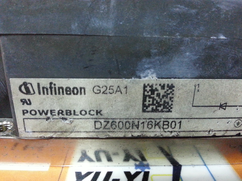 INFINEON DZ600N16KB01 POWER BLOCK - PLC DCS SERVO Control MOTOR POWER ...