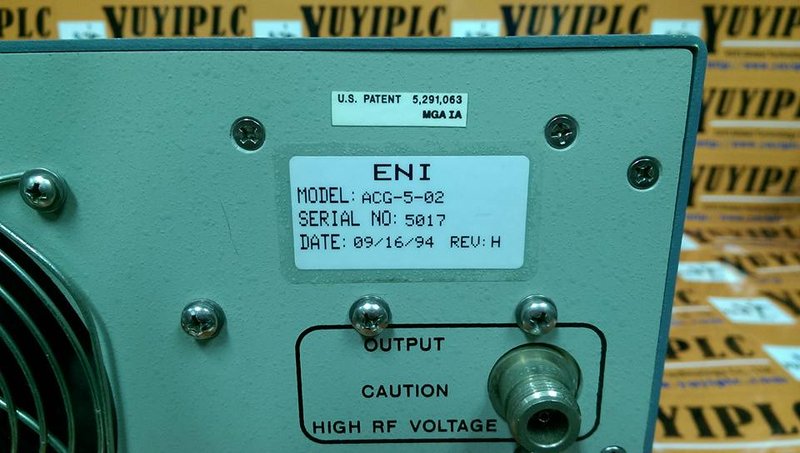 ENI XL RF GENERATOR ACG-5-02 - PLC DCS SERVO Control MOTOR POWER SUPPLY ...