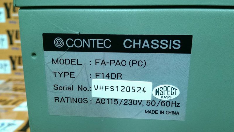 CONTEC Industrial Computer Chass FA-PAC(PC) TYPE F14DR - 裕益科技自動化設備可程式 ...