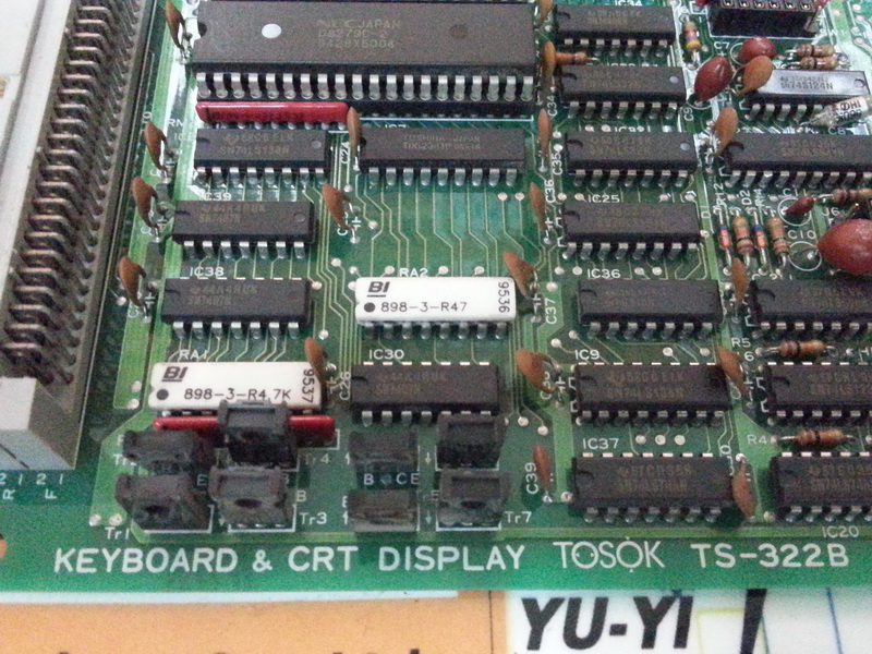 TOSOK TS-322B KEYBOARD&CRT DISPLAY PCB BOARD - 裕益科技自動化設備可程式編碼器PLC分散式控制系統DCS