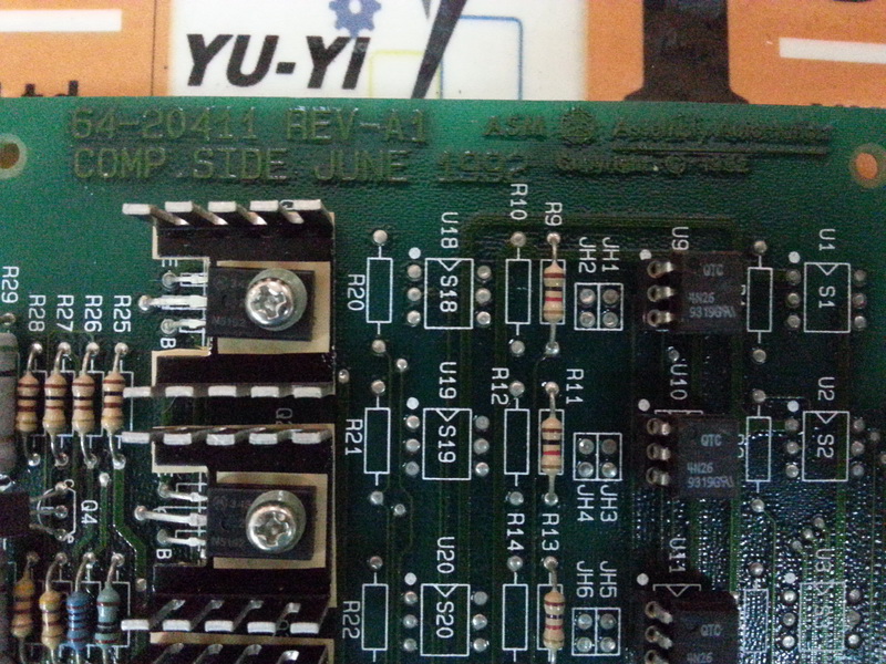 ASM 64-20411 REV-A1 BOARD - 裕益科技自動化設備可程式編碼器PLC分散式控制系統DCS