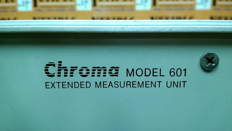 CHROMA MODEL 601 EXTENDED MEASUREMENT UNIT - PLC DCS SERVO Control ...
