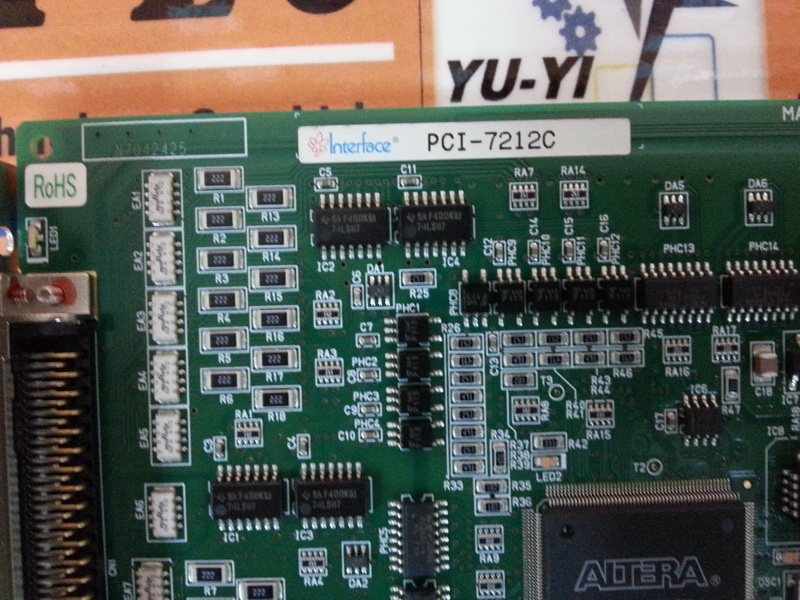 INTERFACE PCI-7212C DAQ data acquisition card - 裕益科技自動化設備可程式編碼器PLC分散式控制 ...