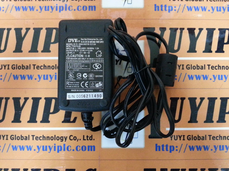 DVE SWITCHING POWER SUPPLY DSA-0421S-12324 - 裕益科技自動化設備可程式編碼器PLC分散式控制系統DCS