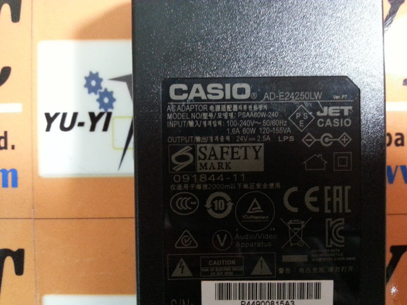 CASIO AC ADAPTER AD-E24250LW - PLC DCS SERVO Control MOTOR POWER SUPPLY ...