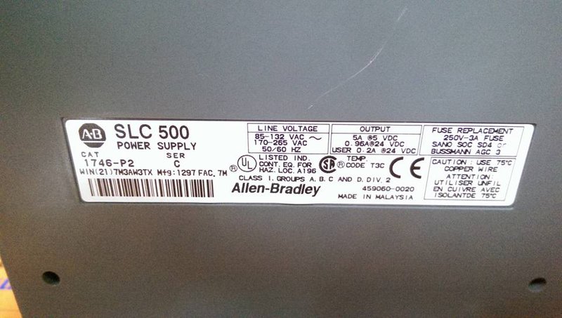 AB SLC 500 POWER SUPPLY MODULE 1746-P2 - 裕益科技自動化設備可程式編碼器PLC分散式控制系統DCS