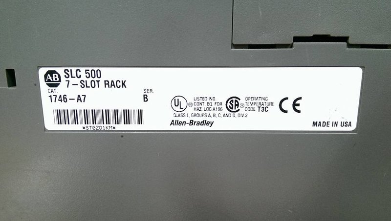 A-B SLC 500 1746-A7 7-SLOT RACK - 裕益科技自動化設備可程式編碼器PLC分散式控制系統DCS