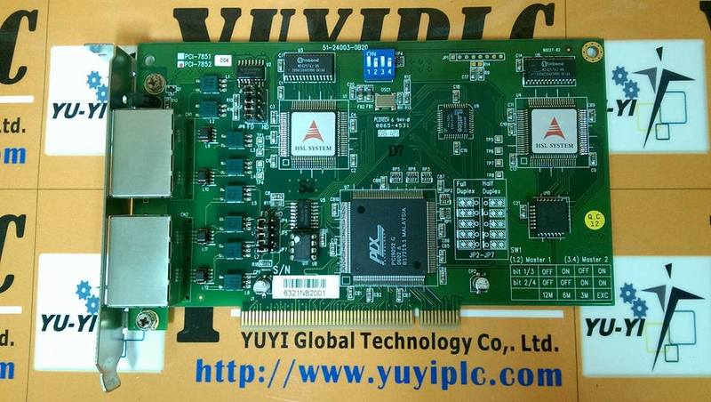 ADLINK PCI-7852 Dual HSL master controller card - 裕益科技自動化設備可程式編碼器PLC分散式 ...