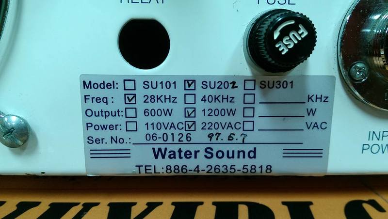 WATER SOUND SU202 SERIES ULTRASONIC GENERATOR - 裕益科技自動化設備可程式編碼器PLC分散式控制 ...