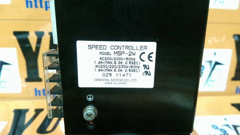 ORIENTAL MOTOR SPEED CONTROLLER MSP-2W - PLC DCS SERVO Control MOTOR ...