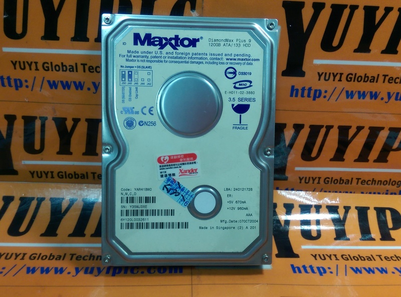 MAXTOR 6Y120L0032611 120GB HARD DRIVE - 裕益科技自動化設備可程式編碼器PLC分散式控制系統DCS