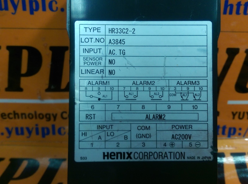 HENIX HR33C2-2 TEMPERATURE CONTROLLER - PLC DCS SERVO Control MOTOR ...