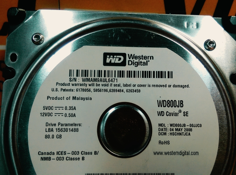 WESTERN DIGITAL WD800JB 80GB HARD DRIVE BARE DRIVE - 裕益科技自動化設備可程式編碼器PLC ...