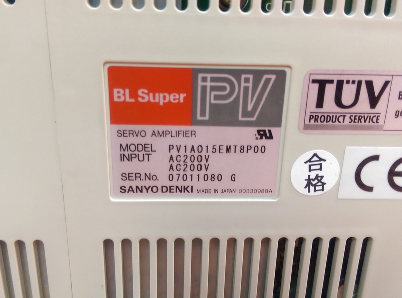 SANYO PV1A015EM8P00 SERVO AMPLIFIER - PLC DCS SERVO Control MOTOR POWER ...