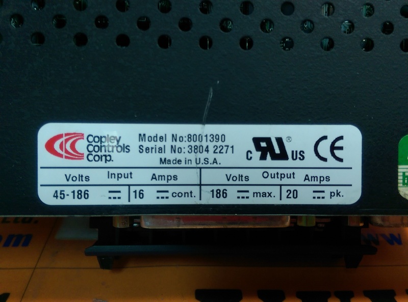 COPLEY CONTROLS 8001390 DRIVER - 裕益科技自動化設備可程式編碼器PLC分散式控制系統DCS