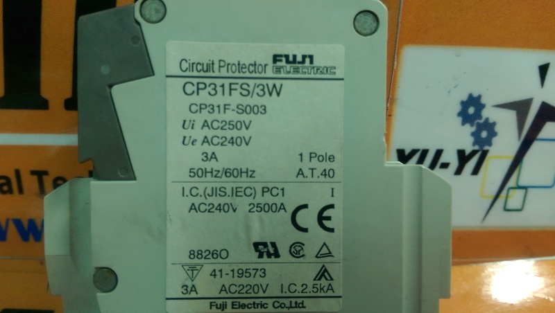 FUJI CP31FS/3W CIRCUIT PROTECTOR - 裕益科技自動化設備可程式編碼器PLC分散式控制系統DCS