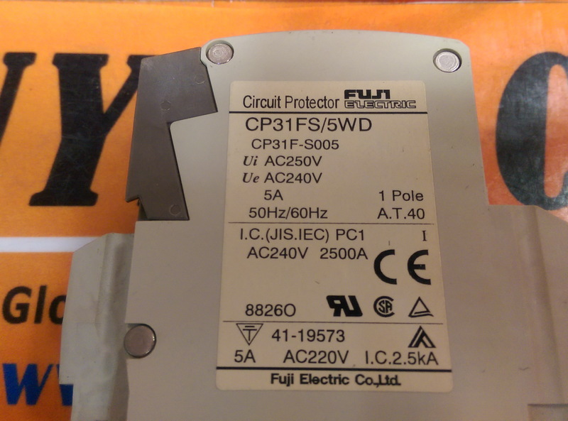 FUJI CP31FS/5WD CIRCUIT PROTECTOR - PLC DCS SERVO Control MOTOR POWER ...