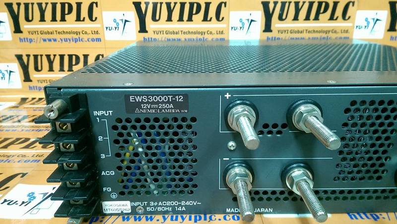 NEMIC LAMBDA EWS3000T-12 POWER SUPPLY 12V 250A - 裕益科技自動化設備可程式編碼器PLC分散式 ...