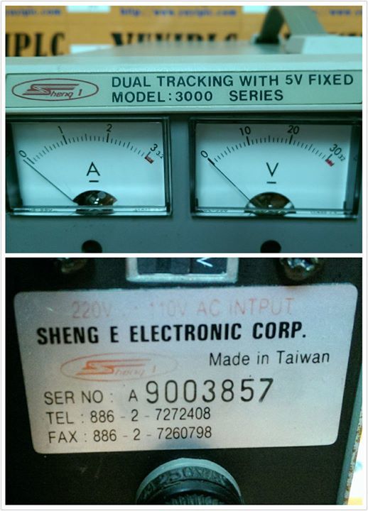 SHENG E ELECTRONIC 3000 SERIES DUAL TRACKING 5V FIXED - 裕益科技自動化設備可程式編碼器 ...