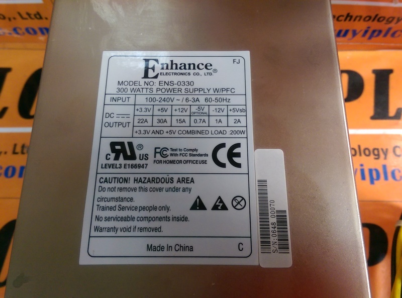 ENHANCE ENS-0330 POWER SUPPLY - 裕益科技自動化設備可程式編碼器PLC分散式控制系統DCS
