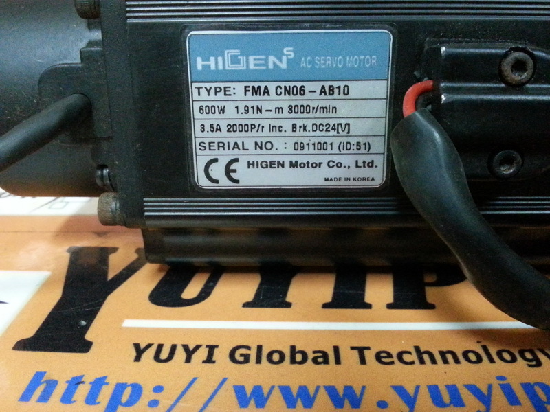 HIGEN MOTOR FMA CN06-AB10 AC SERVO MOTOR - PLC DCS SERVO Control MOTOR ...