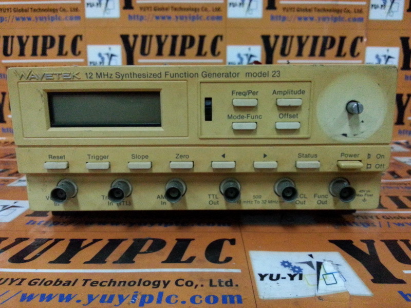 WAVETEK MODEL 23 12MHZ SYNTHESIZED FUNCTION GENERATOR - 裕益科技自動化設備可程式編碼器 ...