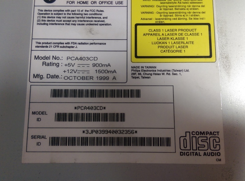 PHILIPS PCA403CD 40X CD-ROM - PLC DCS SERVO Control MOTOR POWER SUPPLY ...