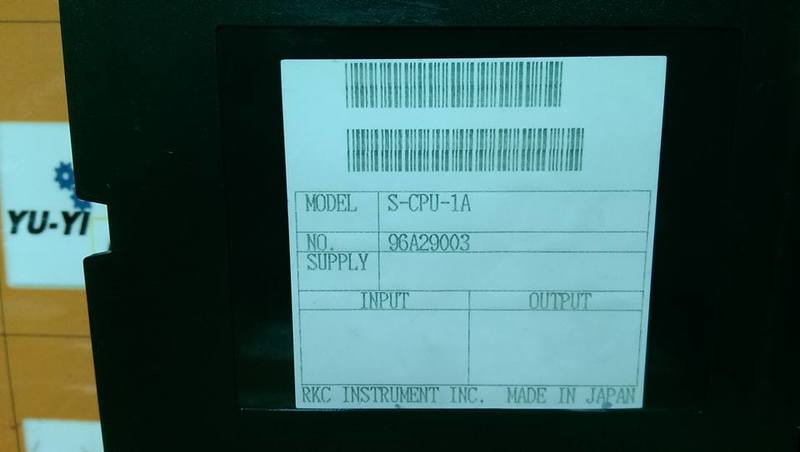 RKC S-CPU-1A CPU CONTROL UNIT - 裕益科技自動化設備可程式編碼器PLC分散式控制系統DCS