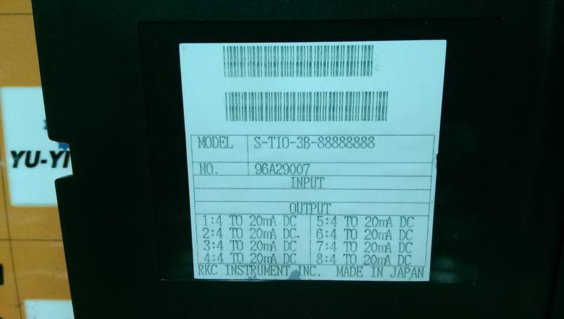 RKC S-TIO-3B-88888888 I/O MODULE - 裕益科技自動化設備可程式編碼器PLC分散式控制系統DCS