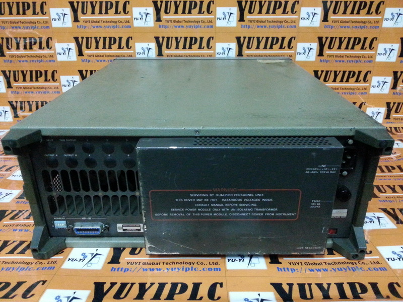 HP 8160A PROGRAMMABLE PULSE GENERATOR - 裕益科技自動化設備可程式編碼器PLC分散式控制系統DCS
