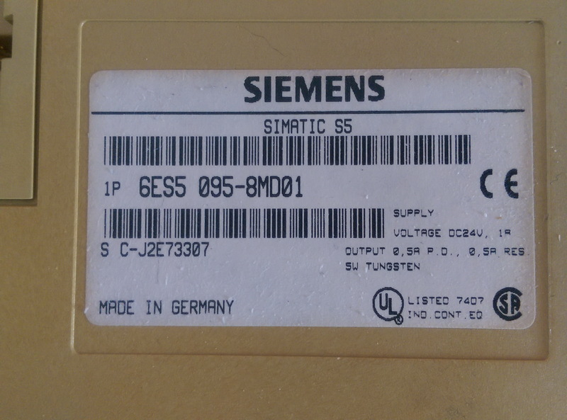 SIEMENS 6ES5 095-8MD01 SIMATIC S5 CPU - PLC DCS SERVO Control MOTOR ...
