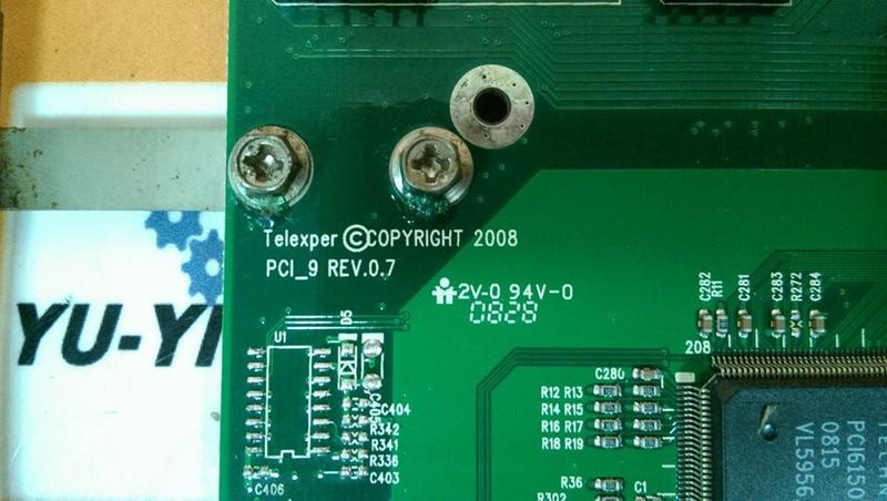 TELEXPER PCI-9 REV.0.7 BOARD (PCIXV700831218) - 裕益科技自動化設備可程式編碼器PLC分散式控制 ...