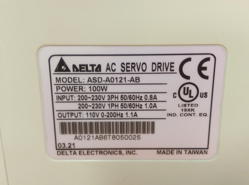 DELTA ASD-A0121-AB AC SERVO DRIVE - 裕益科技自動化設備可程式編碼器PLC分散式控制系統DCS