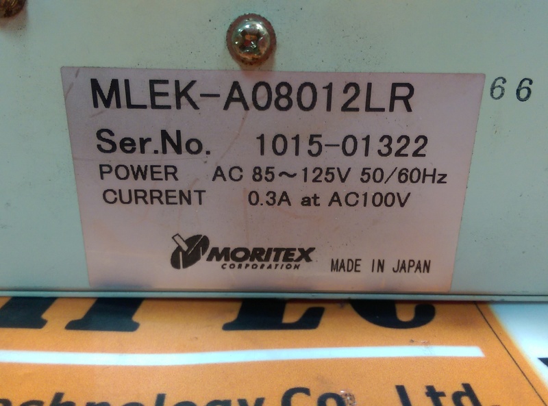 MORITEX MLEK-A08012LR POWER SUPPLY - PLC DCS SERVO Control MOTOR POWER ...