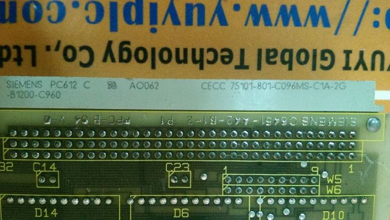 SIEMENS PC612-B1200-C960 CECC 75101-801-C096MS-C1A-2G - PLC DCS SERVO ...