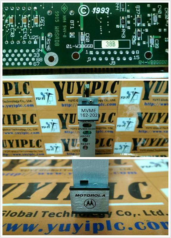 MOTOROLA MVME MVME 162-202 01-W3866B 38B VME BOARD - PLC DCS SERVO ...