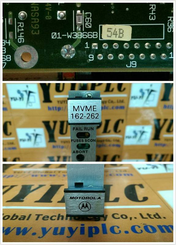 MOTOROLA MVME MVME 162-262 01-W3866B 54B VME BOARD - PLC DCS SERVO ...