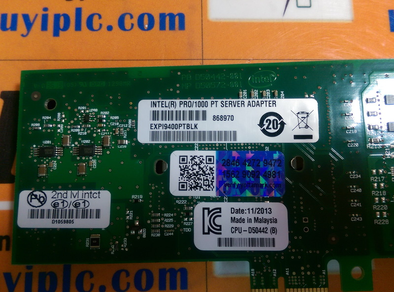 INTEL EXPI9400PTBLK PRO1000 PT SERVER ADAPTER - 裕益科技自動化設備可程式編碼器PLC分散式控制 ...