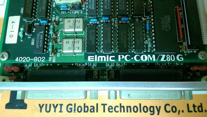 ELMIC PC-COM/Z80G PCB CRAD 4020-802 - PLC DCS SERVO Control MOTOR POWER ...