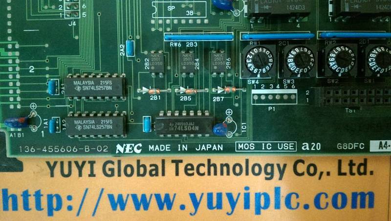NEC 136-455606-B-02 PCB BOARD - 裕益科技自動化設備可程式編碼器PLC分散式控制系統DCS