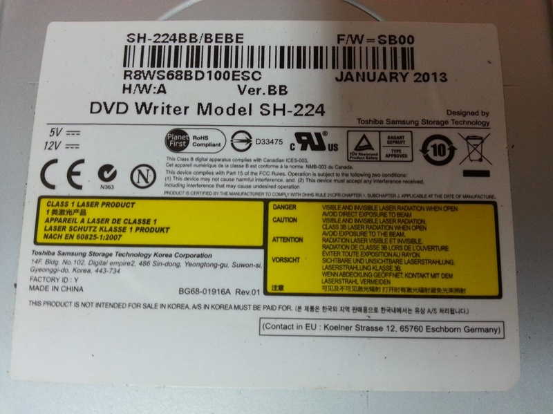 Dvd Writer Model Sh-224 at Brenda Edmonds blog