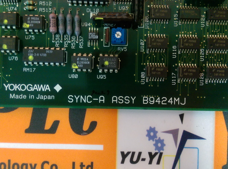YOKOGAWA SYNC-A ASSY B9424MJ BOARD - 裕益科技自動化設備可程式編碼器PLC分散式控制系統DCS